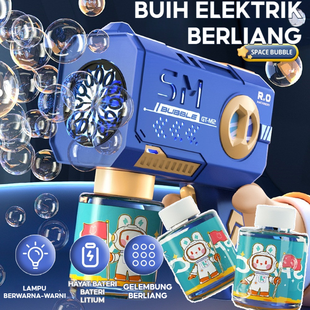 Auto Bubble Gun Machine with LED Lights | Kids Toy Belon Buih Buih ...