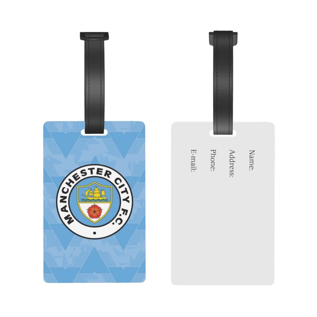Manchester City Luggage Tags Assorted Travel Suitcase Labels Business ...