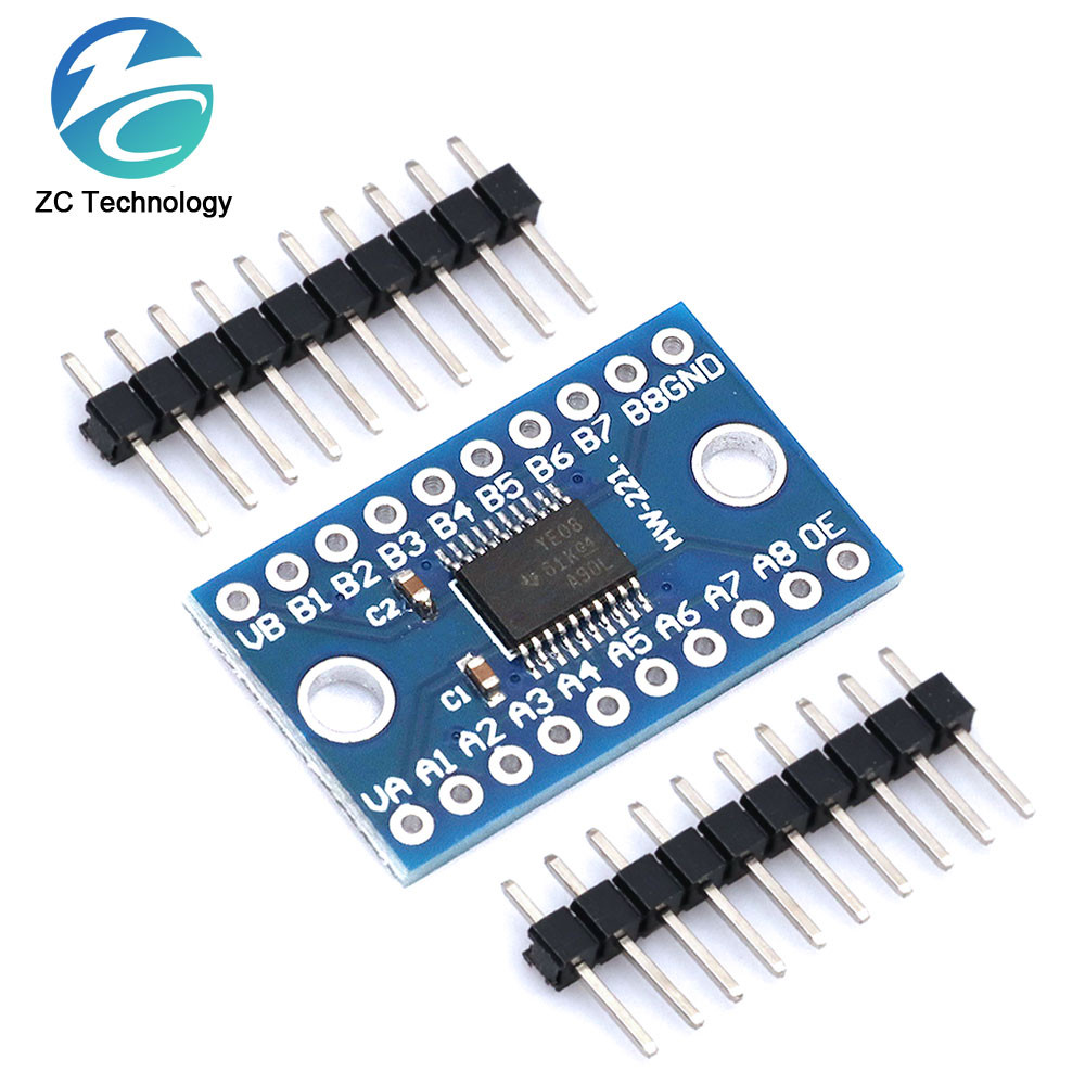 3.3V 5V TXS0108E 8 Channel Logic Level Bi-directional Converter Module ...