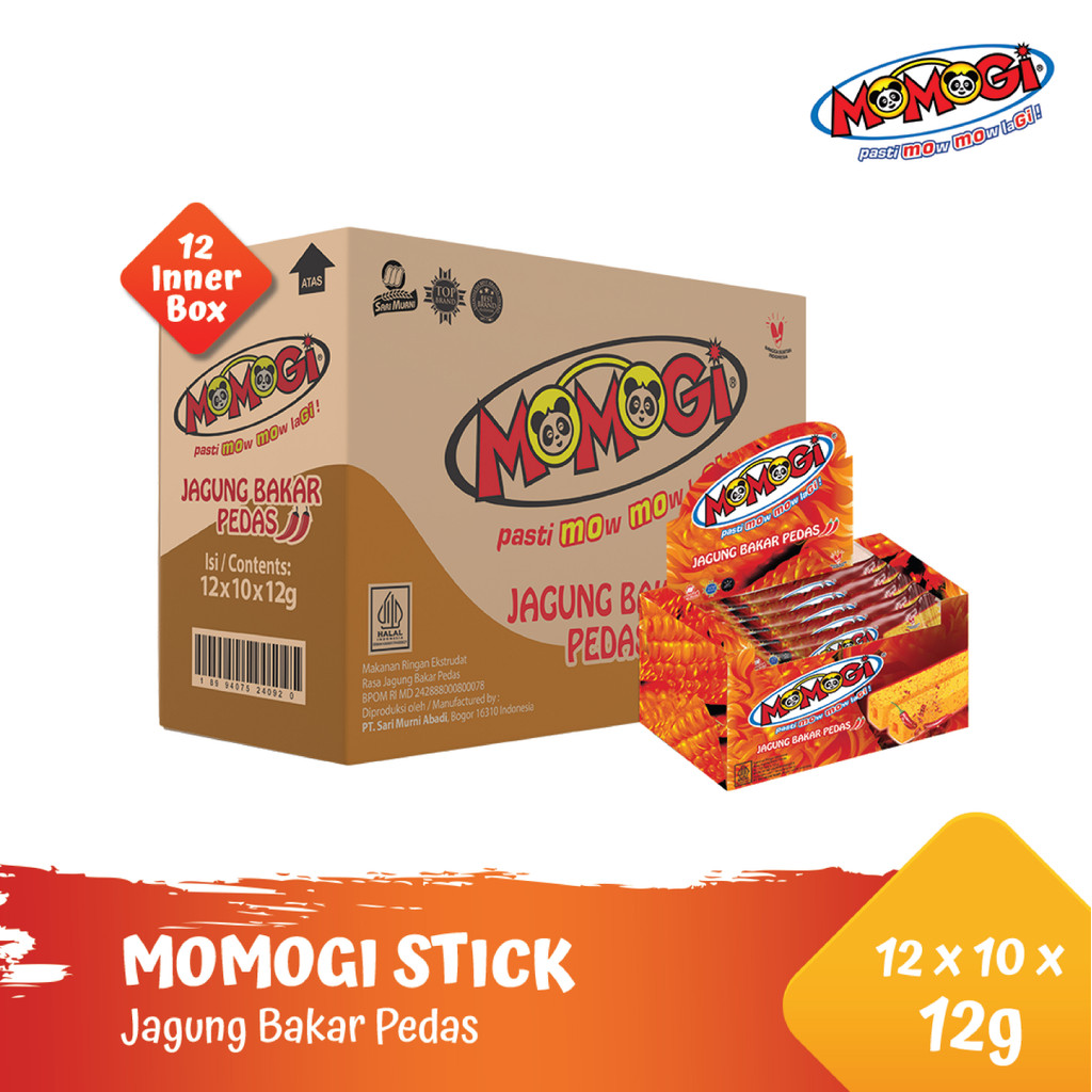 Momogi Stick Spicy Grilled Corn 12g (1 Carton @ 12 Boxes) | Shopee Malaysia