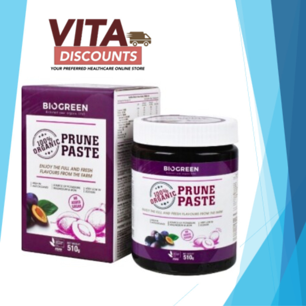 BIOGREEN 100% ORGANIC PRUNE PASTE 510G EXP06/2027 | Shopee Malaysia