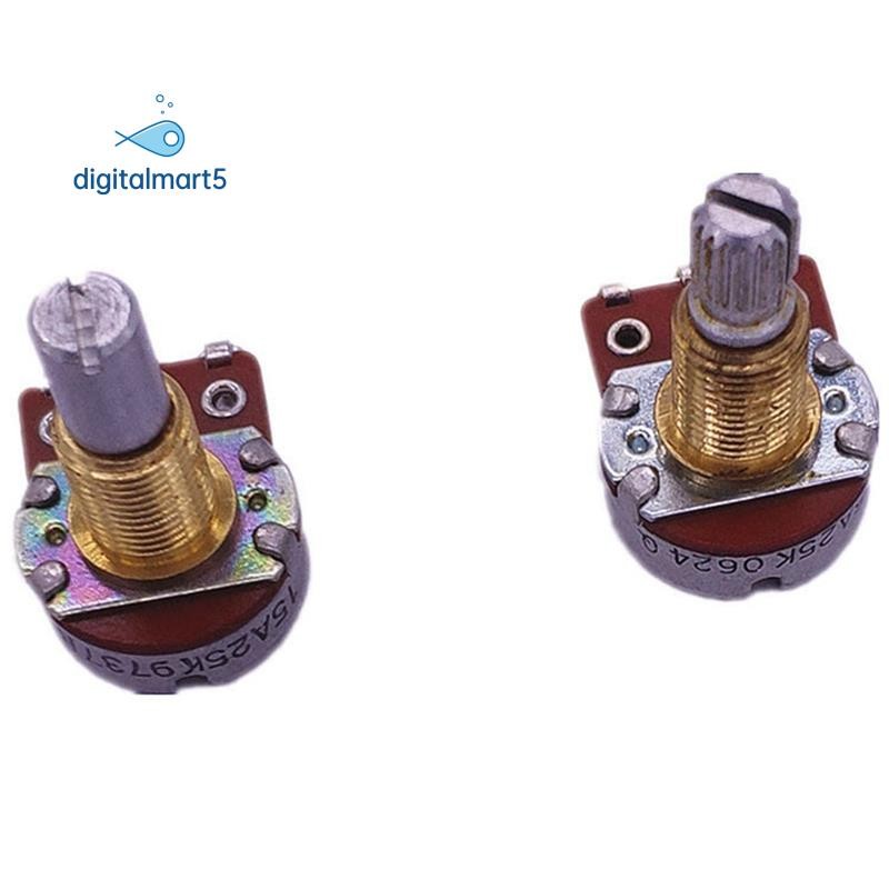 2PCS Guitar Potentiometer Splined Small Pot Electric Guitar Bass Effect ...