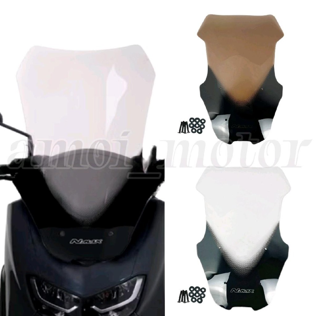 NMAX V2 WINDSHIELD 60CM COWLING WINDSCREEN VISOR NMAX V2 | Shopee Malaysia