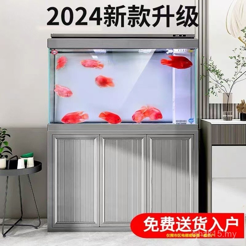 Penapis Bawah Tangki Ikan Besar Sensen Akuarium Ruang Tamu Rumah ...