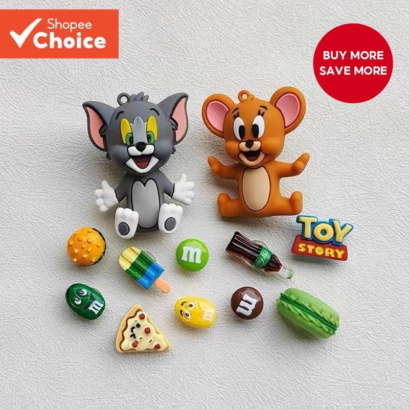 Christmas Gift 12PCS Charms Cartoon Cat and Mouse Clogs with Beach ...