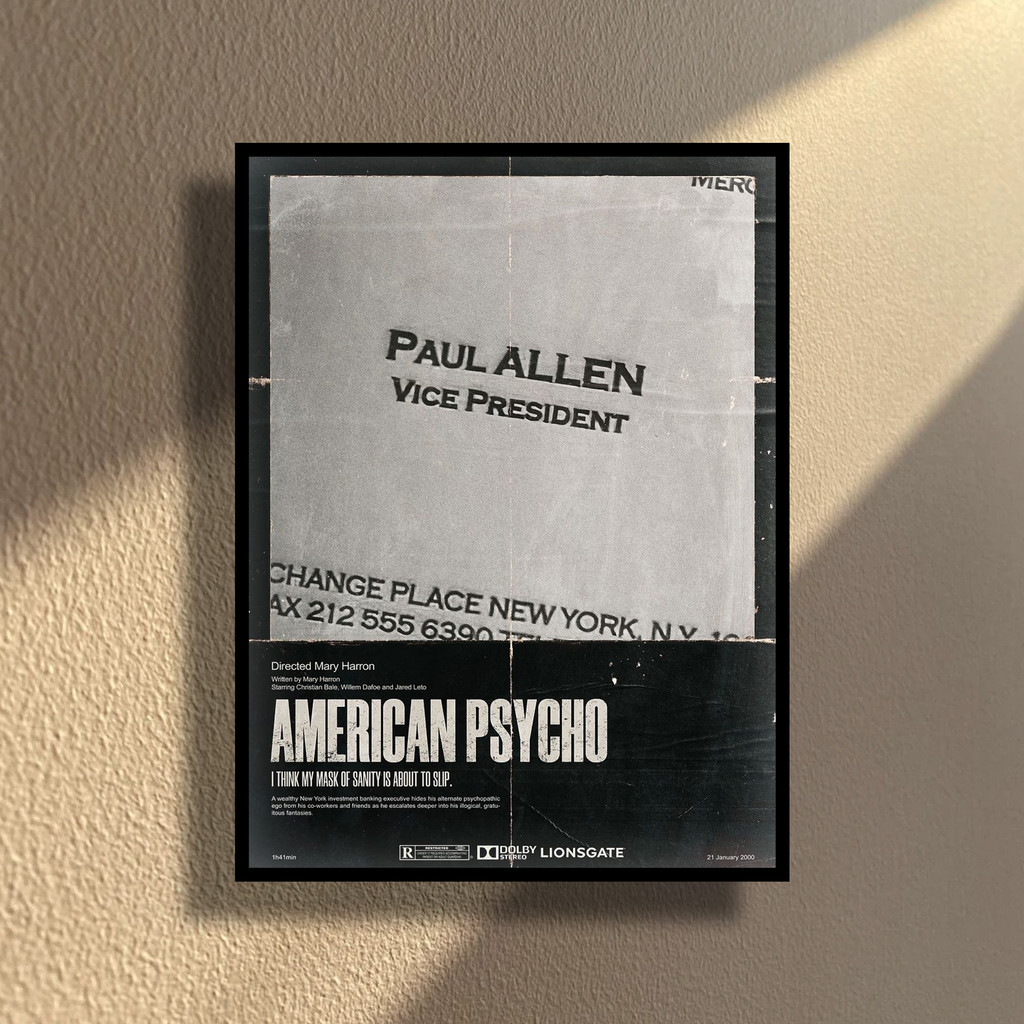 Retro Cinema TV Cover Dark Canvas Art Print Vintage Movie Aesthetic ...