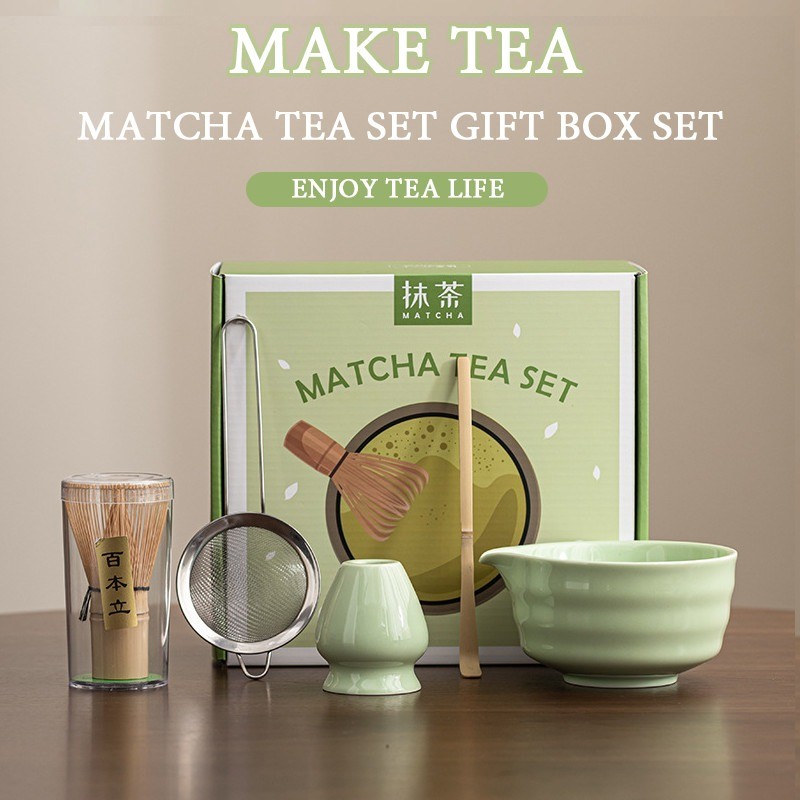 Matcha Set 5 Pieces Japanese Tea Set Matcha Whisk Set Chawan Matcha ...