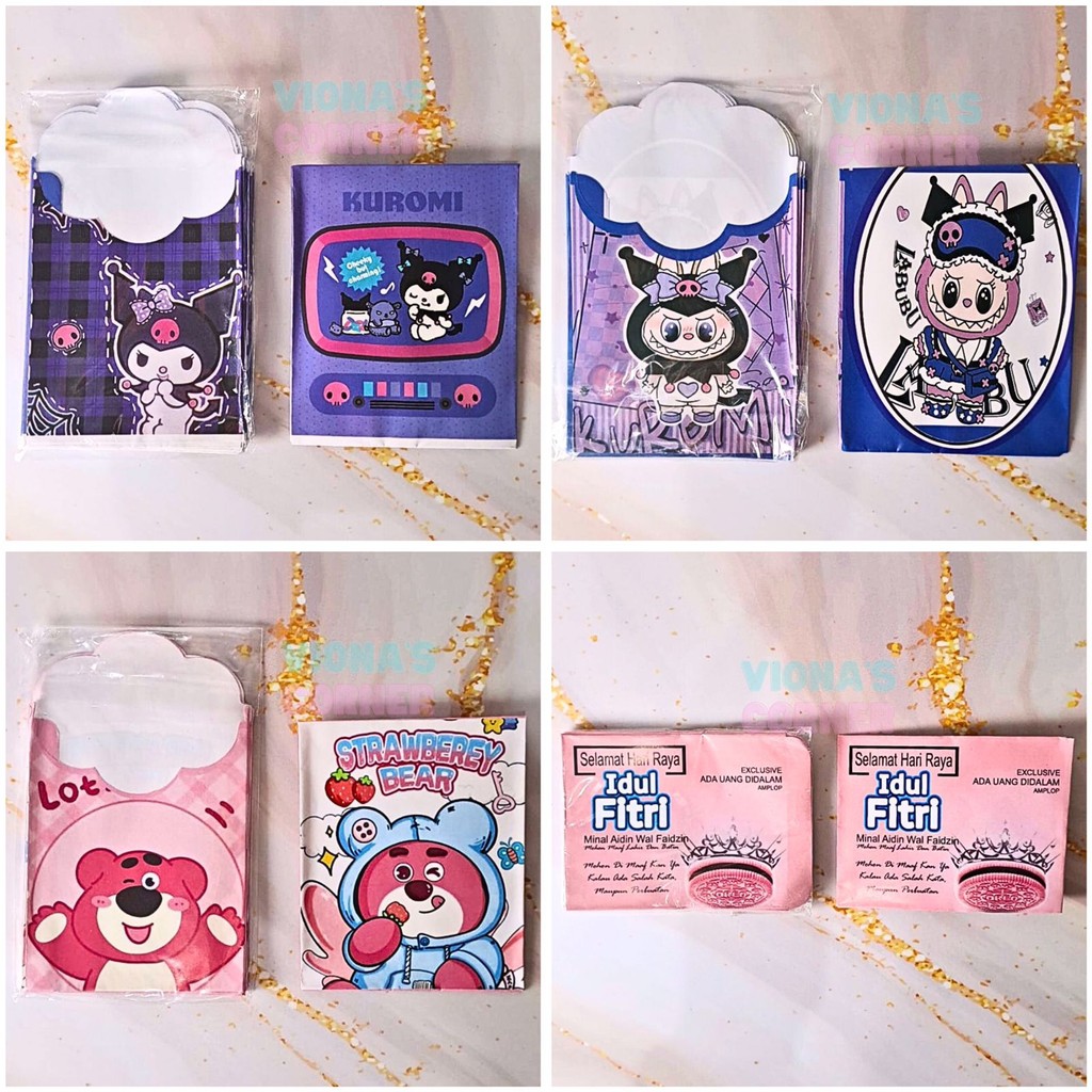 Unique Eid Envelope 2025 Labubu Cute Thick Eid Al-Fitr Character ...