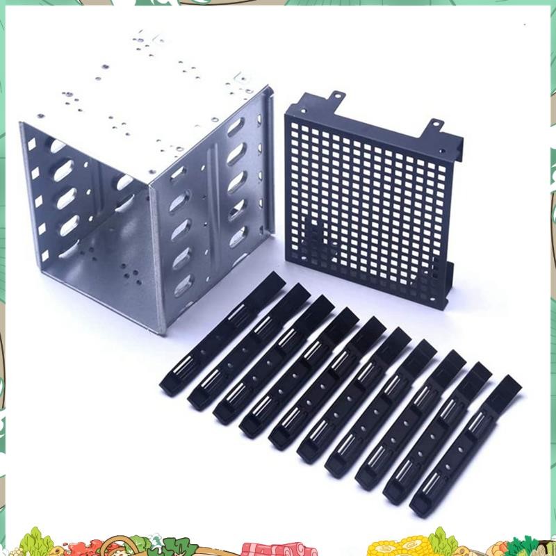 5.25 Inch to 5 x 3.5 Inch SATA HDD Cage Rack Hard Drive Disk Enclosure ...
