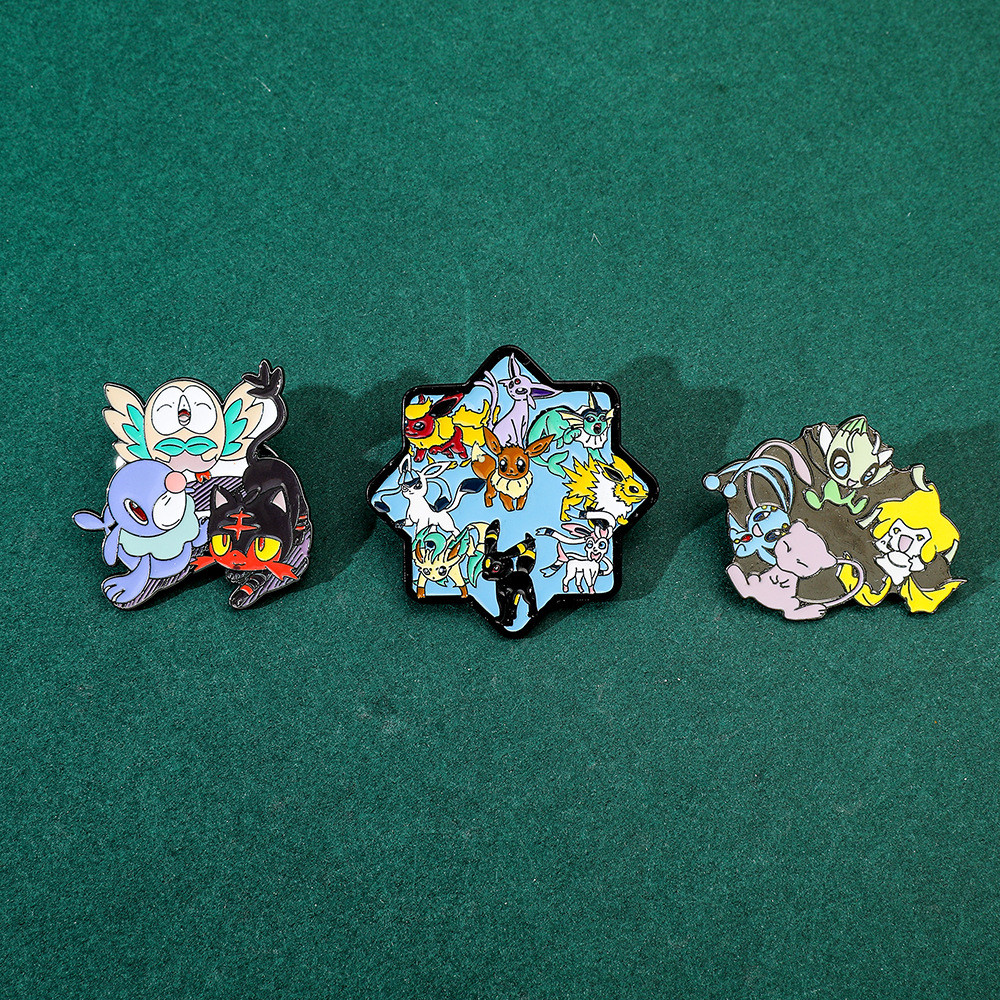 Duck Home Japanese Cartoon Anime Pokémon Metal Badge Pokémon Pokemon ...