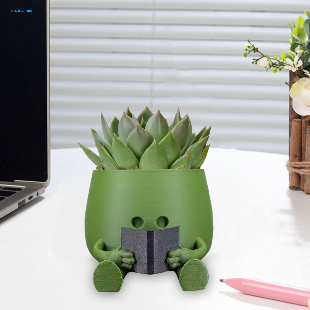 AM* 3d Printed Planter Music Themed Flower Pot Smiling Face 3d Printed ...