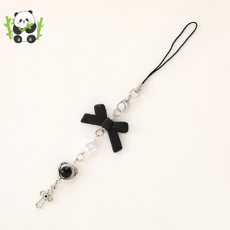 Cute Bear Love Heart Bowknot Beaded Phone Charm Chains | Shopee Malaysia