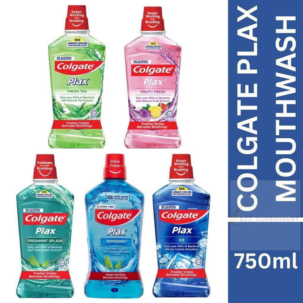 COLGATE Plax Mouthwash Single Pack (750ml x1) / Double Pack (750ml x2 ...
