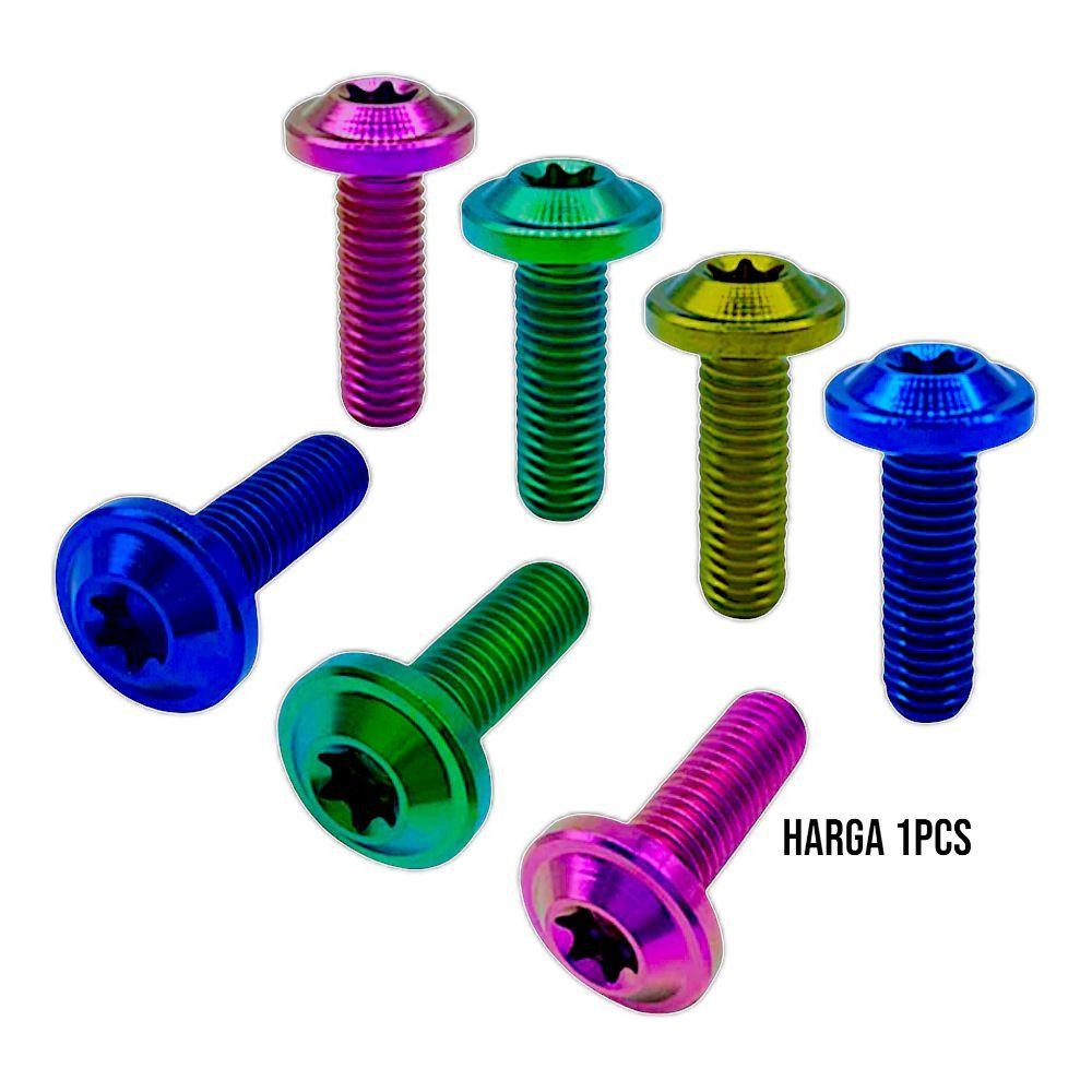 M8 Titanium Disc Plate Bolts 2cm Length for Original Honda Yamaha ...