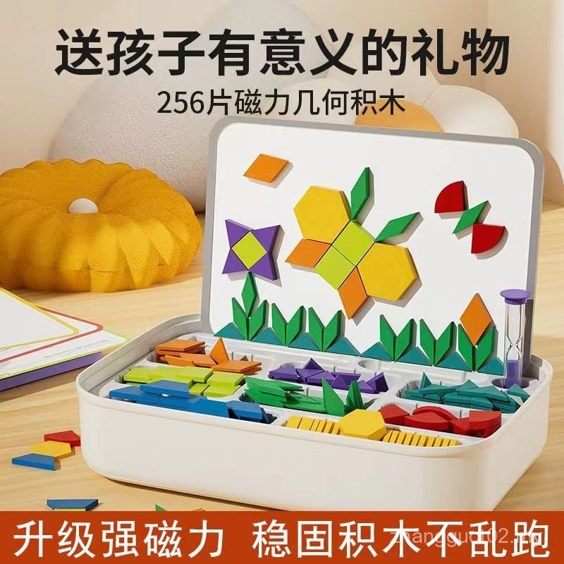 [Time Optics] Magnetic Tangram Teaching Aids Children's Advanced ...