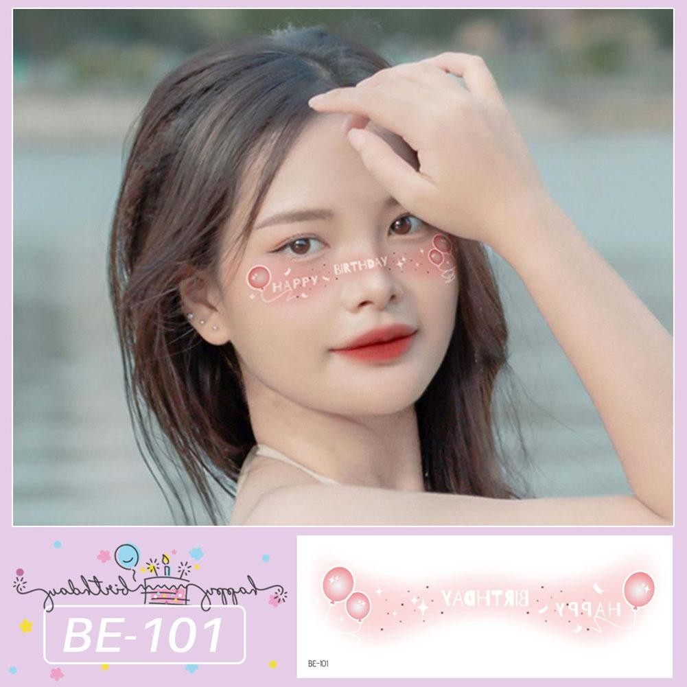 Small Fresh Cute Face Sticker Sweetheart Makeup Sticker Party Blush ...