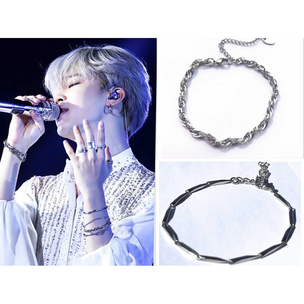 Kpop Idol BTS JIMIN Same Style Metal Bracelet High-end Accessory ...