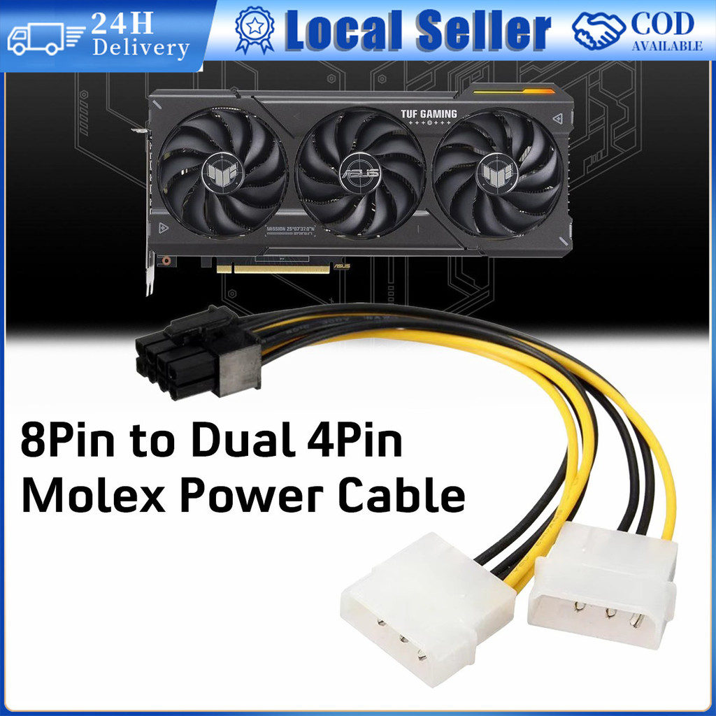 Cpu Power Cable 18CM Dual 4 Pin to 8 Pin Power Supply Extension Cable ...