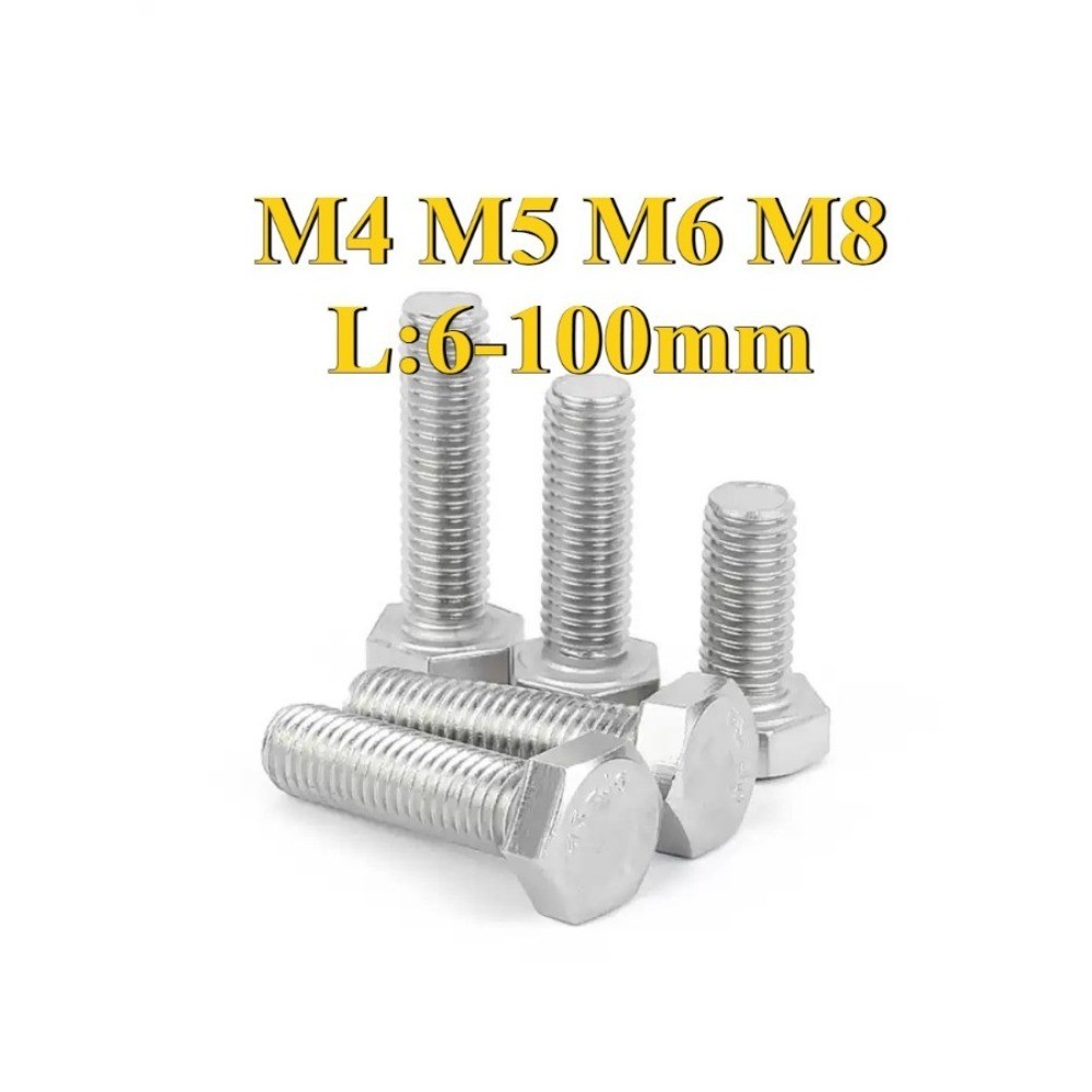 [Quick Shipment] 304 Stainless Steel Reverse Thread External Hexagon Bolt Left-hand Reverse ...