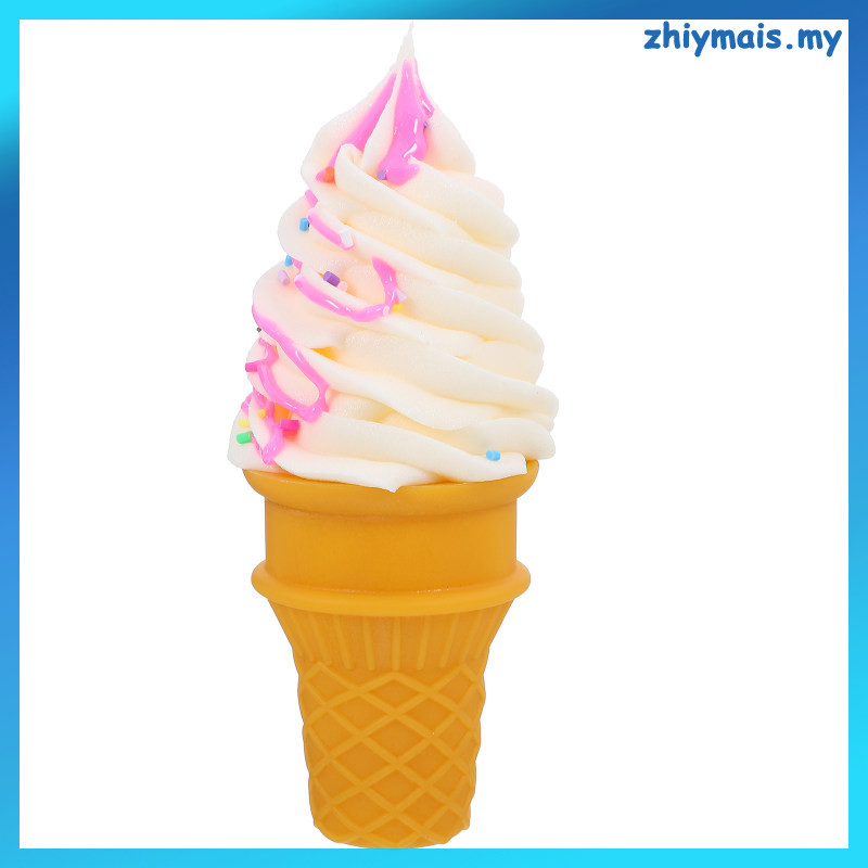 Ice Cream Model Pretend Food Fake Cone Prop Modeling Figurine Cones ...