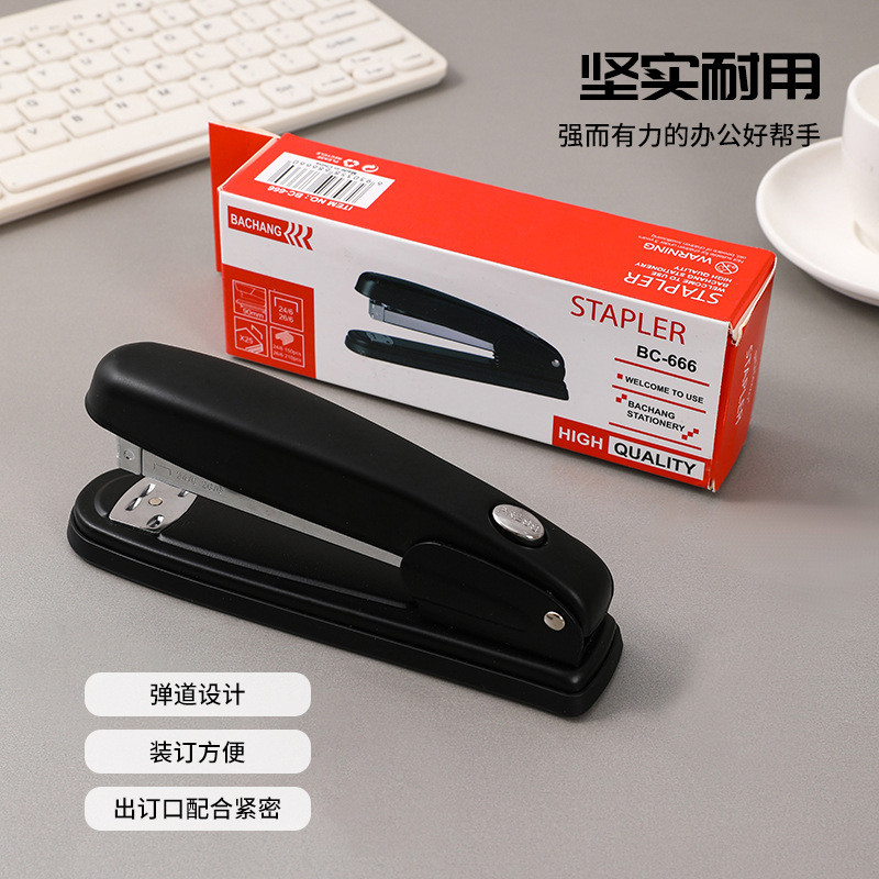 Cadangan Xiaomei # urusan kerja Large Black Stapler No. 12 Manual Umum ...