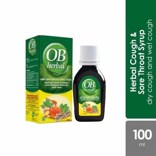 Alpro Pharmacy Exclusive - OB Herbal Syrup 100ml | For Cough And Sore ...