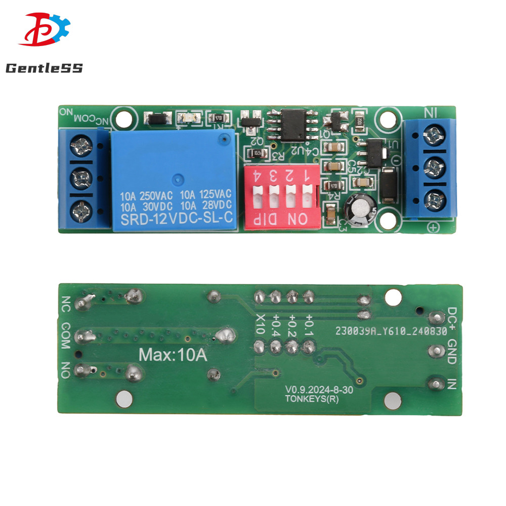 DC12V 10A Signal Change Control Relay Module Control Switch Module ...