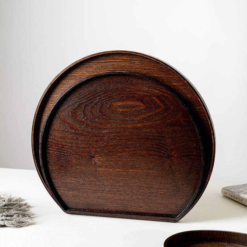 Suan Zao Wood Vintage Lacquer Pinggan Besar Isi Rumah Dulang Teh Jepun ...