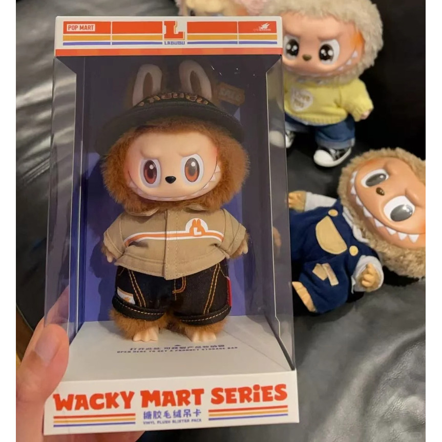 【100% Official authentic】 LABUBU Wacky Mart Series Plush Pendant ...