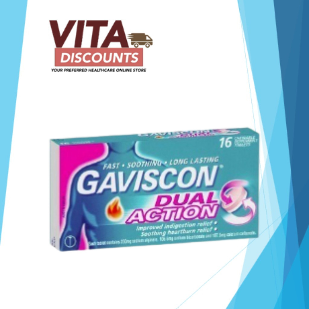 GAVISCON DOUBLE ACTION TABS 16S EXP02/2026 | Shopee Malaysia