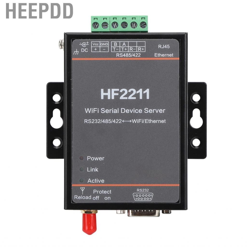 HEEPDD HF2211 Serial Server 5-36V DC RS232/485/422 to & Ethernet DTU Network Communication ...