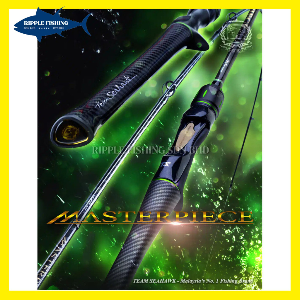TEAM SEAHAWK MASTERPIECE SPINNING/BAITCASTING (BC) FISHING ROD | Shopee ...