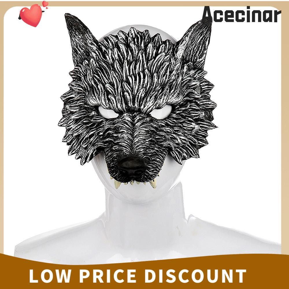 ACECINAR Werewolf , Costume Prop Soft PU Foam Wolf Head , Realistic ...