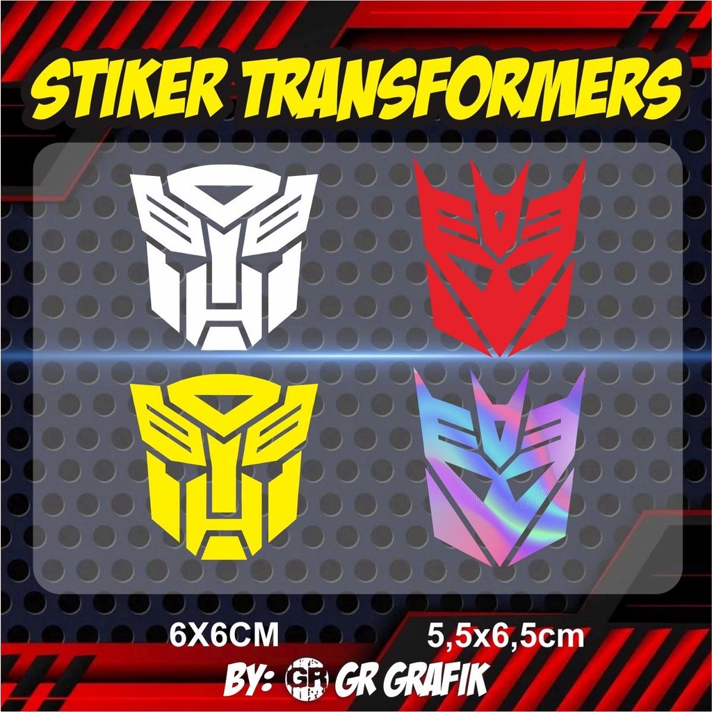 MINIMAL Transformers Sticker Cutting Without Minimum Order (Autobot and ...