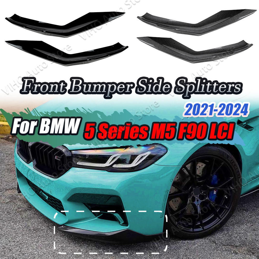 For BMW M5 F90 LCI 2021 2022 2023 2024 Car Front Bumper Splitter Lip ...