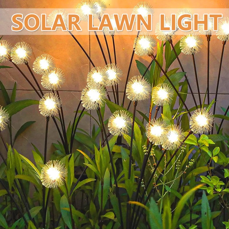 6/8/10 LED Solar Garden Light Outdoor Waterproof Landscape Dandelion Path Light Raya Lampu Decor ...
