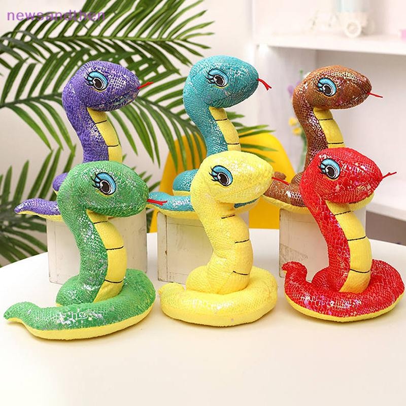 newsandthen Simulated Sequin Snake Plush Toy Stuffed Animals Snakes ...