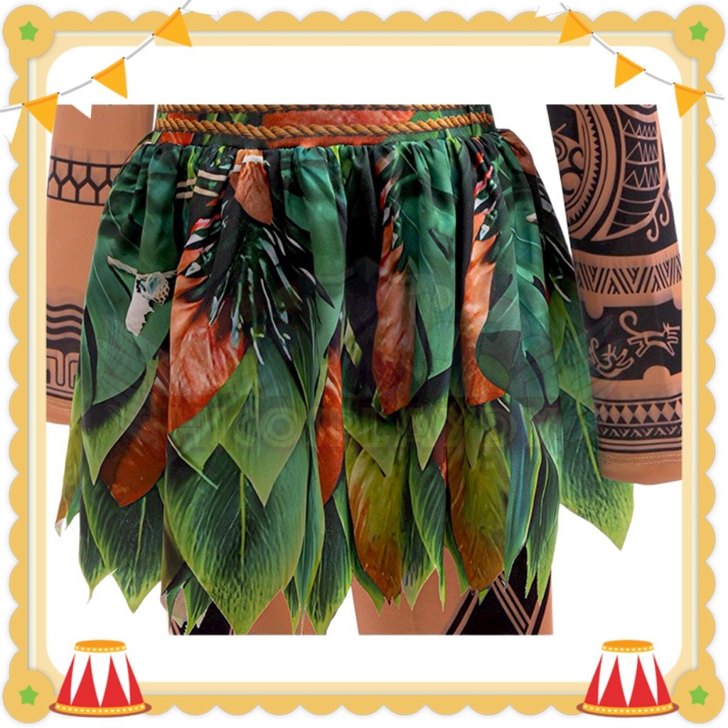 hiCosplayDy Kids Moana Maui Costume Set Cosplay Halloween Carnival ...