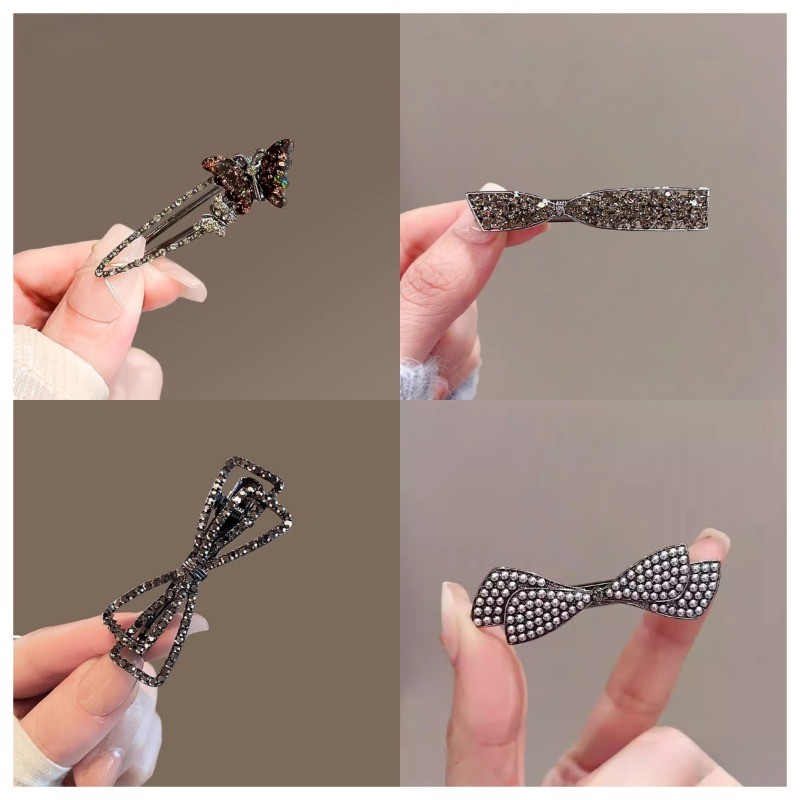 1Pcs Black Hairpin Bling Shine Hair Clips Headwear Hair Aceesory ...