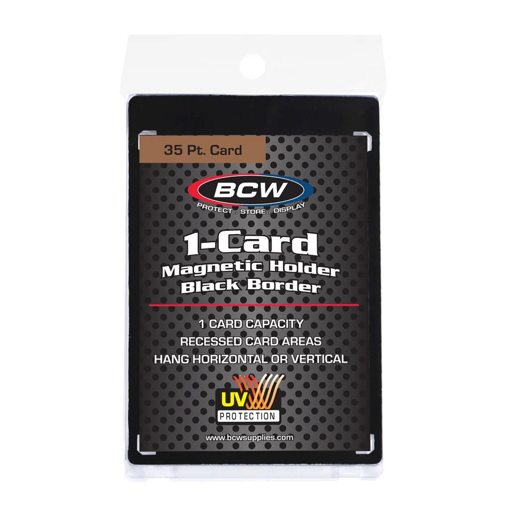 BCW Magnetic Card Holder - 35PT - (Black Border) | Shopee Malaysia