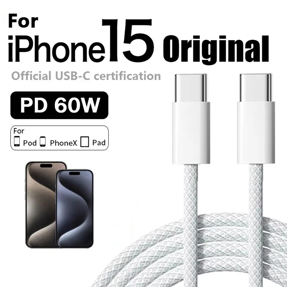 Monee 1M 2M Fast Charger USB CtoType C Cable For Apple Original iPhone ...