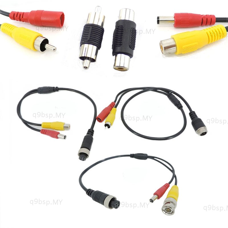 4Pin M12 Aviation Head Male/Female to RCA DC male Female connector ...