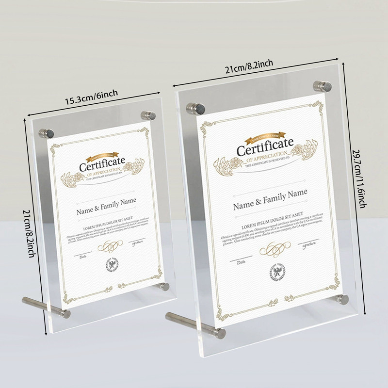 BCF A4/A5 Acrylic Display Stand Acrylic Photo Frame Stand Acrylic ...