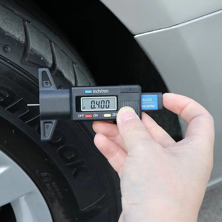 现货 Metal side head automobile tire pattern measuring gauge tire depth ...