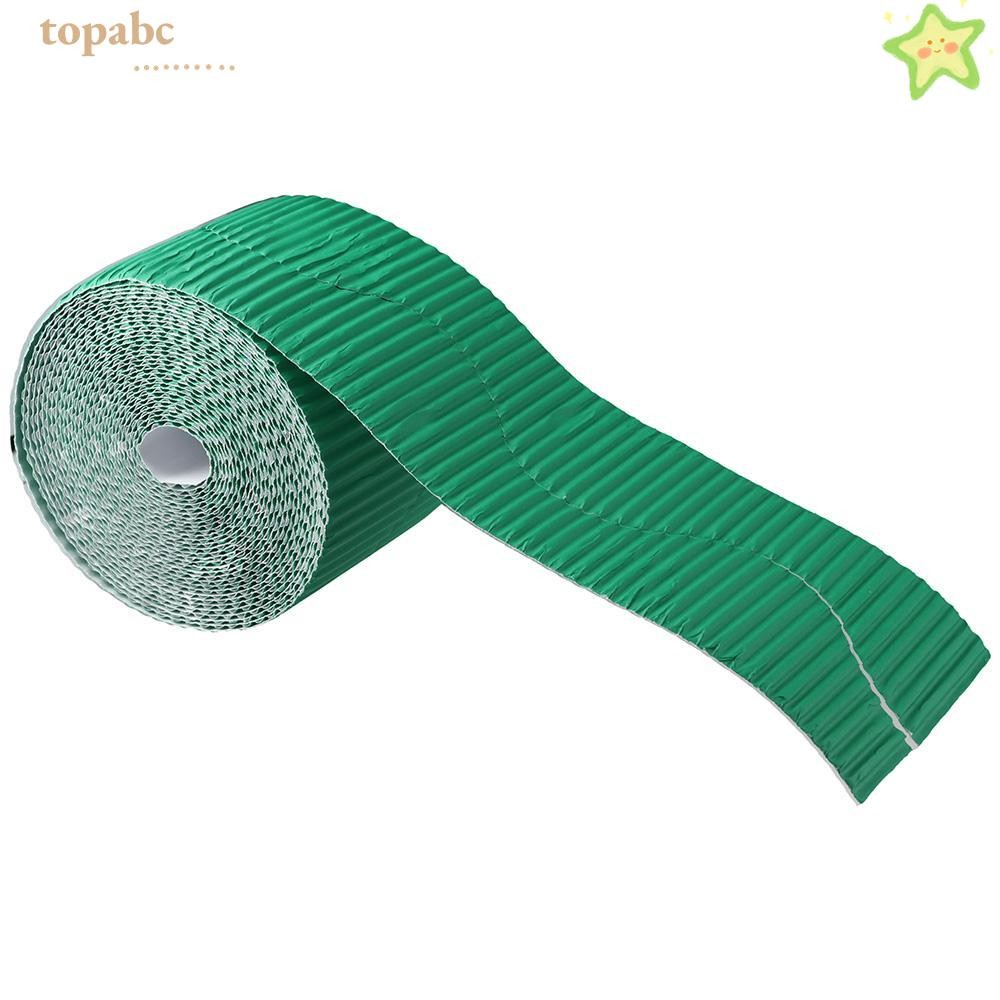 TOPABC Border Trim Bulletin Board, Green Corrugated Paper Bulletin ...