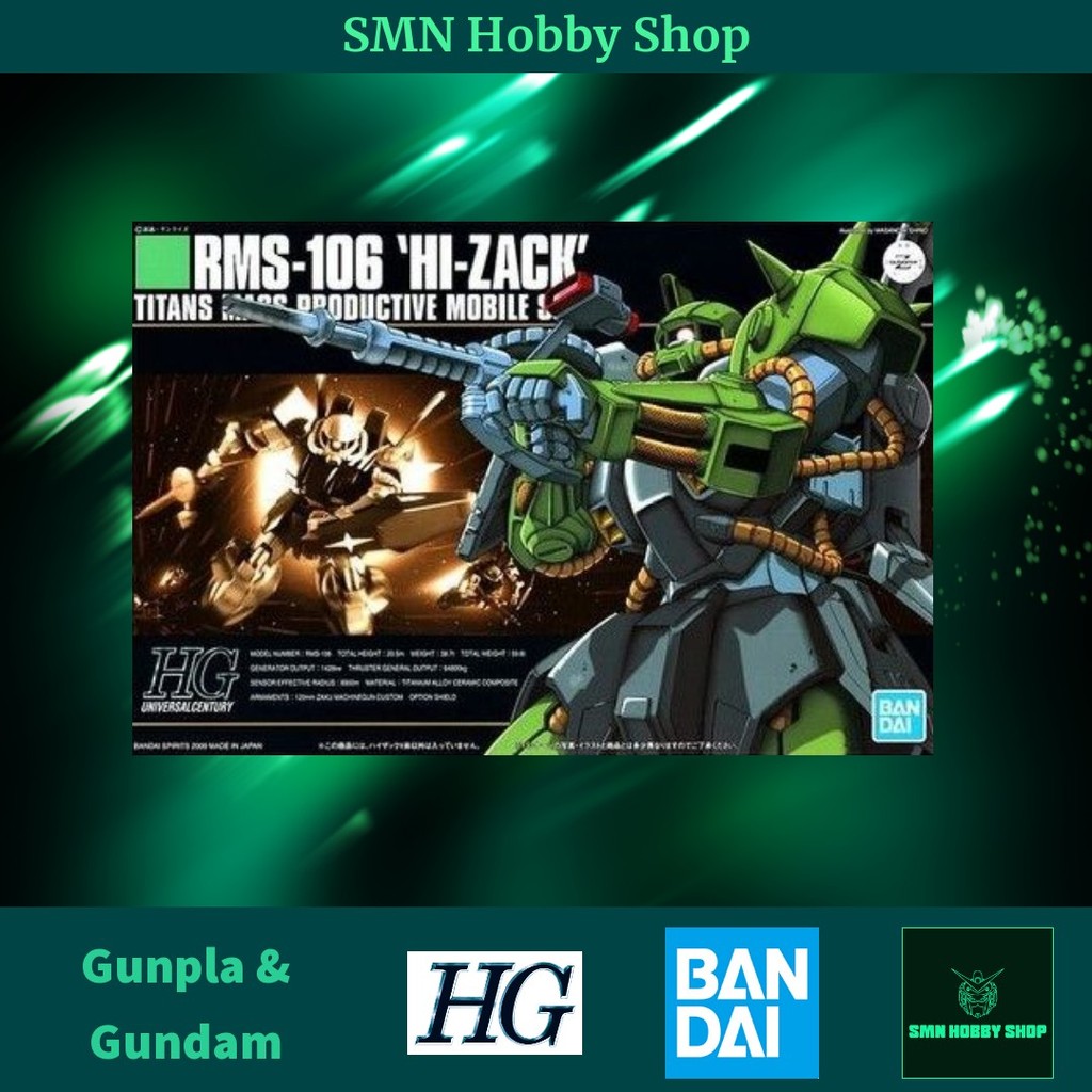 HG 1/144 RMS-106 Hi-Zack 012 Gunpla Gundam Toys Plastic Model Kit [HGUC] (Bandai) | Shopee Malaysia