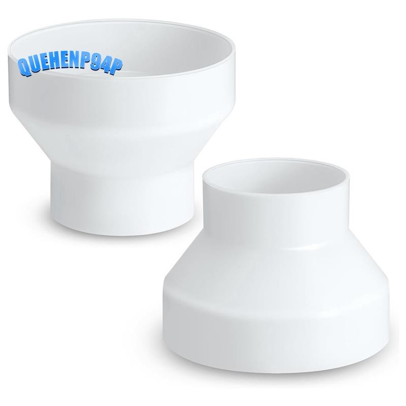 6 to 4 Inch Duct Reducer Increaser ABS Air Duct Adapter Duct Fan or ...