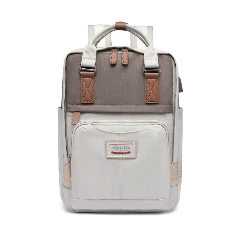 Student Schoolbag Women's Large Capacity Backpack 14-Inch Portable Drop ...