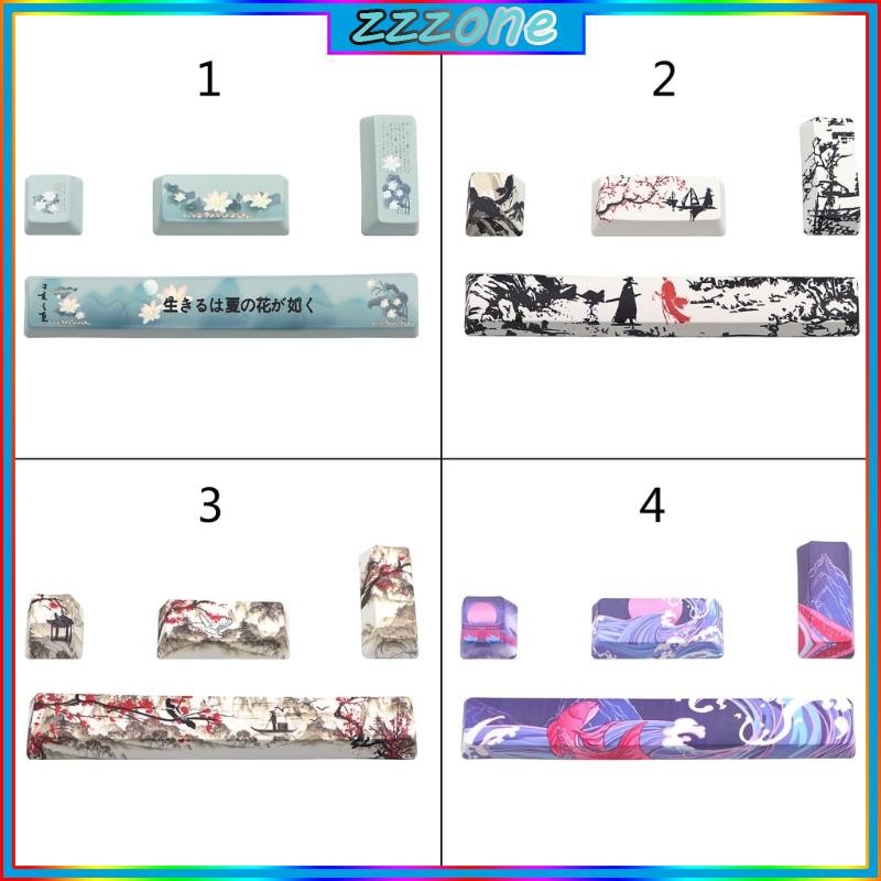 zzz 4 Keys PBT Dye Subbed Keycaps OEM 6 25 Space ESC Enter Colored ...