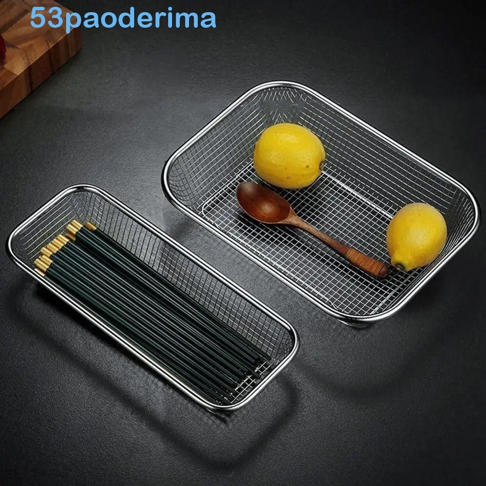 PAODERIMA Chopsticks Storage Basket, Stainless Steel Drain Basket ...